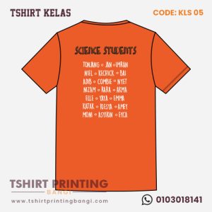 Tshirt Kelas | Design Baju Terkini Dan Cantik Khas Untuk Kelas