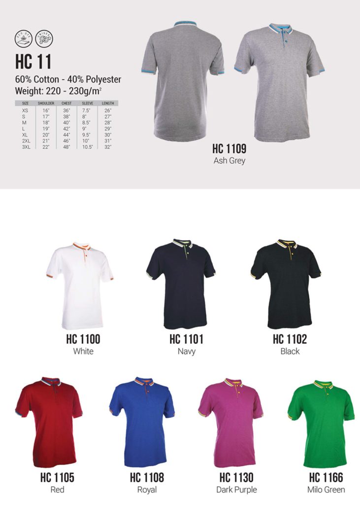 Tshirt Polo Honeycomb - Print T shirt Collar & Embroidery