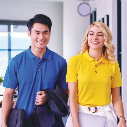 Tshirt Polo Honeycomb - Print T shirt Collar & Embroidery